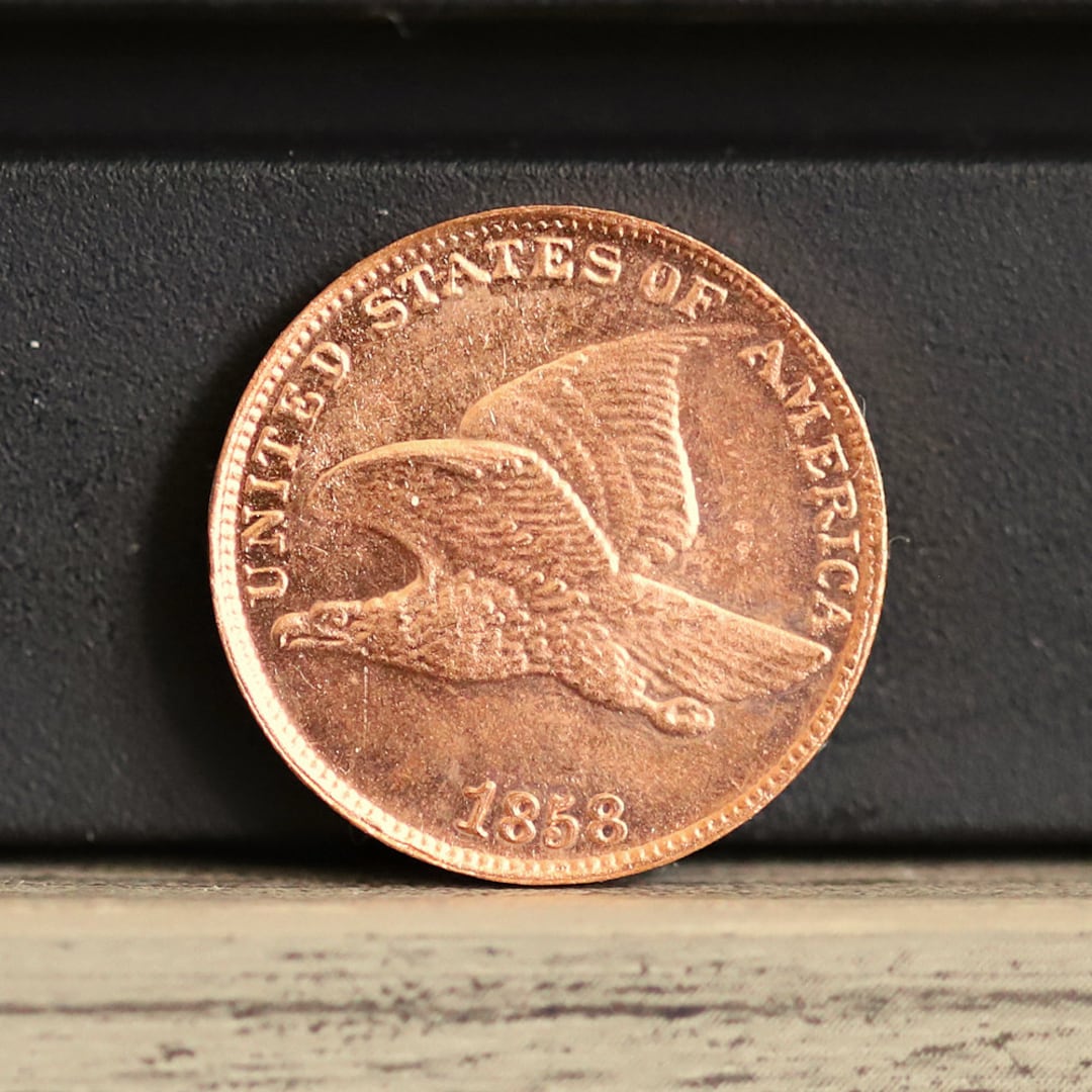 1858 Flying Eagle Cent Copper Coin - Uncirculated - Etsy