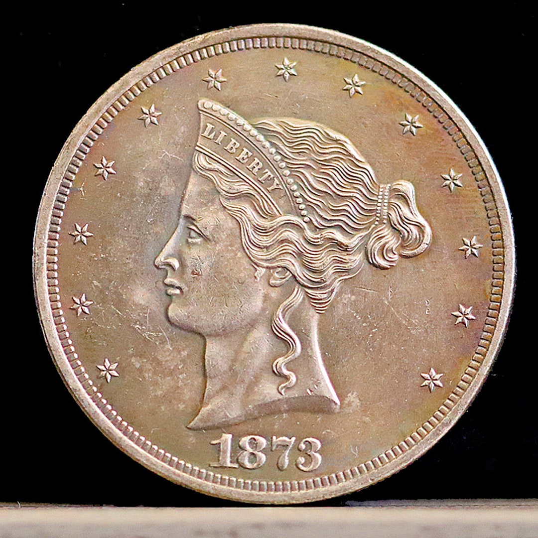 Pattern 1873 Beaded Coronet Trade Dollar Silver Plated Coin - Etsy