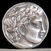383-382 BC Ancient Greek Coin Apollo Kithara or Guitar - Silver Plated ...