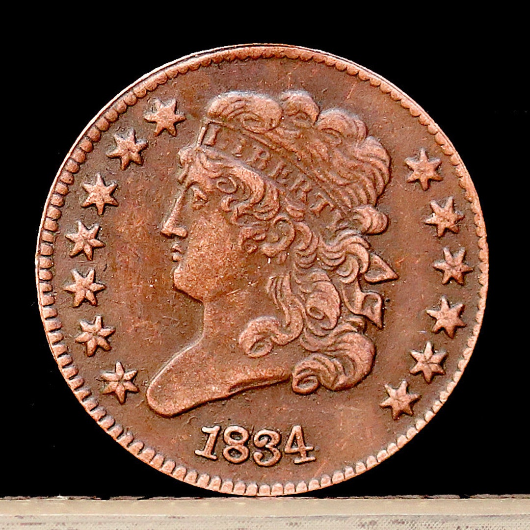 1834 Classic Head Half Cent Early Copper Half Penny Circulated - Etsy UK