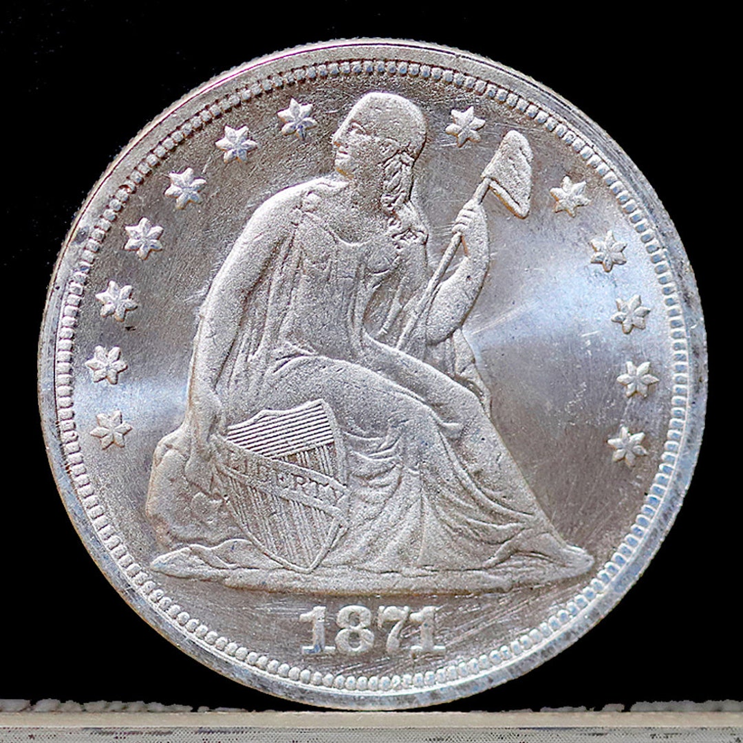 1871-S Seated Liberty Dollar Silver Plated Coin Uncirculated - Etsy