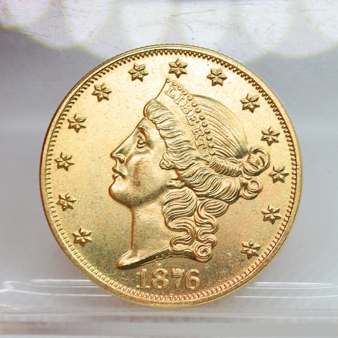 1876 Twenty Dollar Liberty Double Eagle Gold Plated Coin - Uncirculated - Etsy