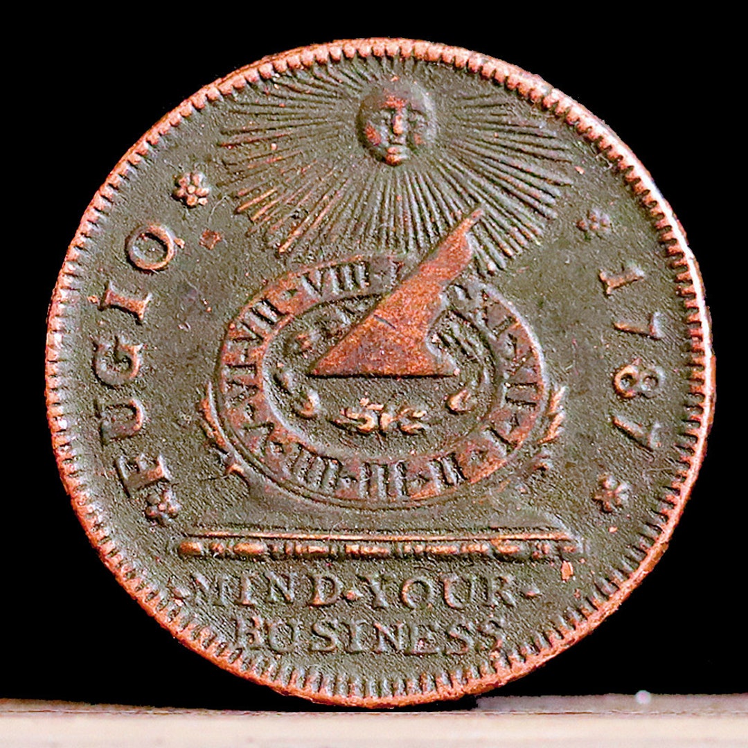 1787 Fugio Colonial Cent We Are One, United States Copper Coin ...