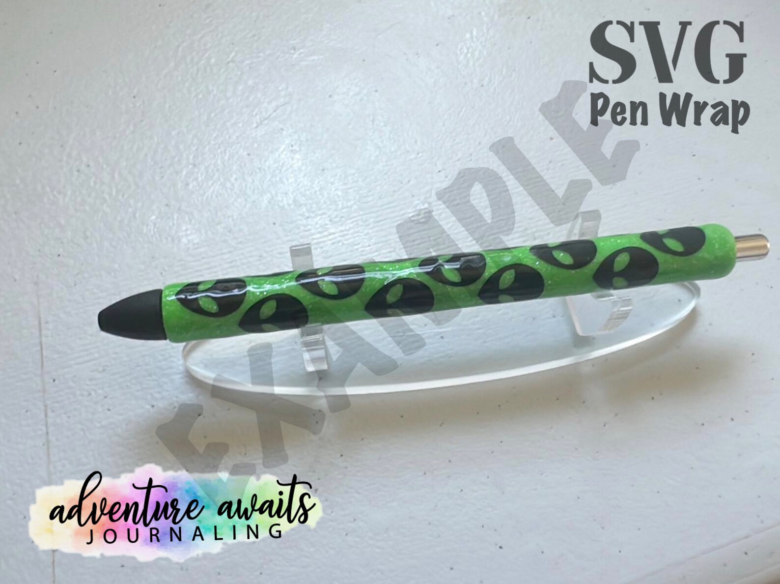 Alien Head Pen Wrap SVG, Alien Pen Wrap SVG - Etsy