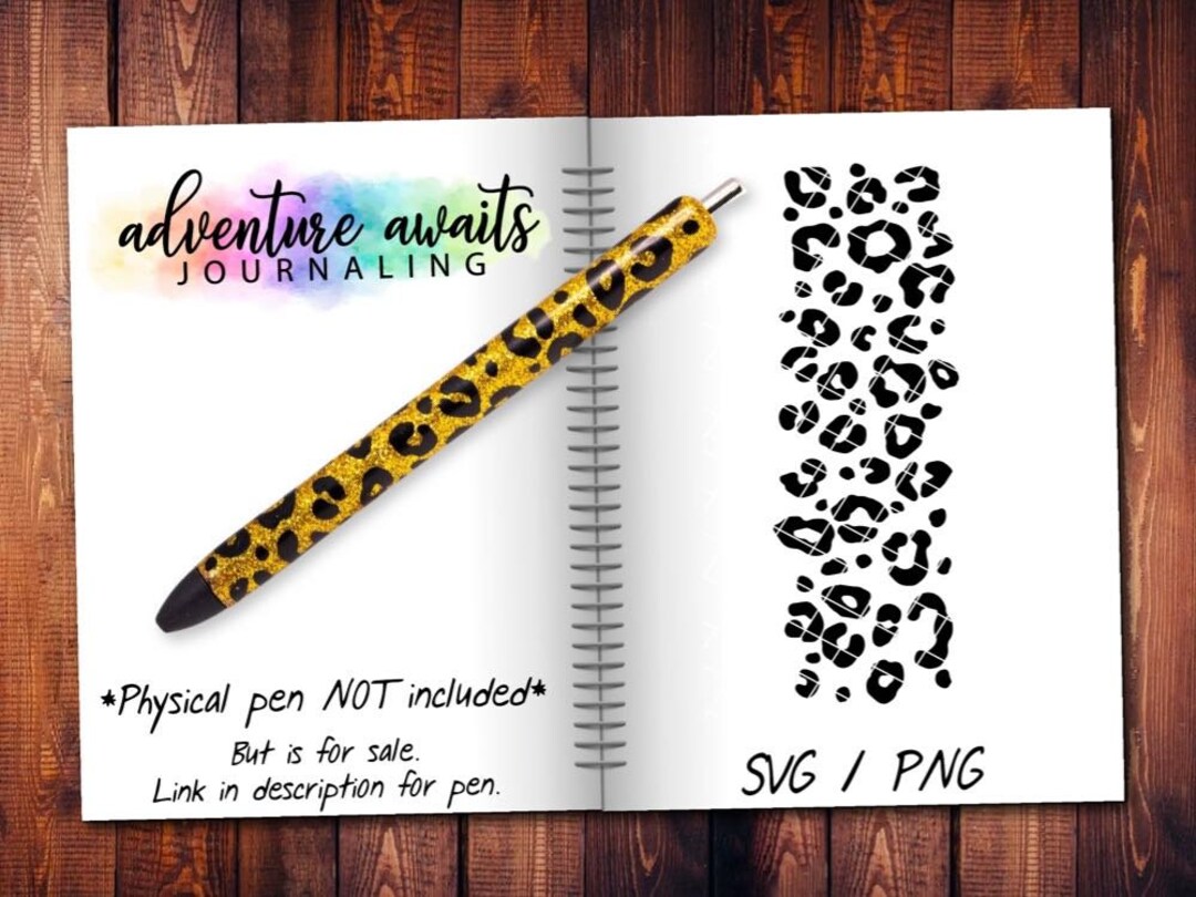 Leopard Print Pen Wrap Cheetah Print SVG Cheetah Print PNG - Etsy