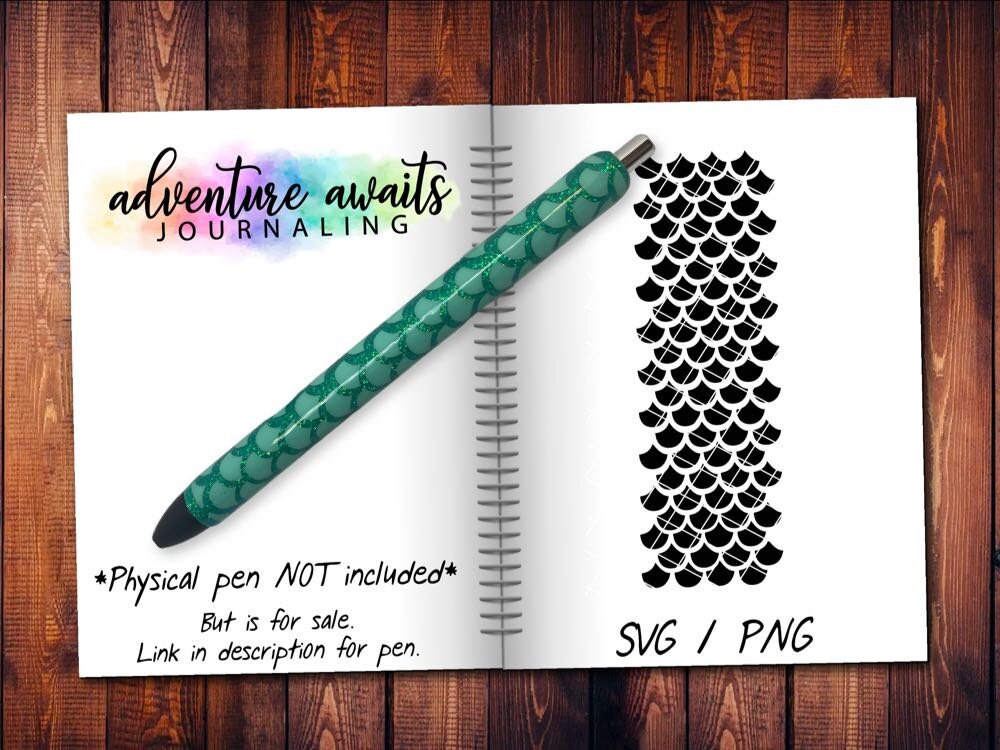 Scales Pen Wrap Mermaid Scales Fish Scales Pen Wrap Design - Etsy
