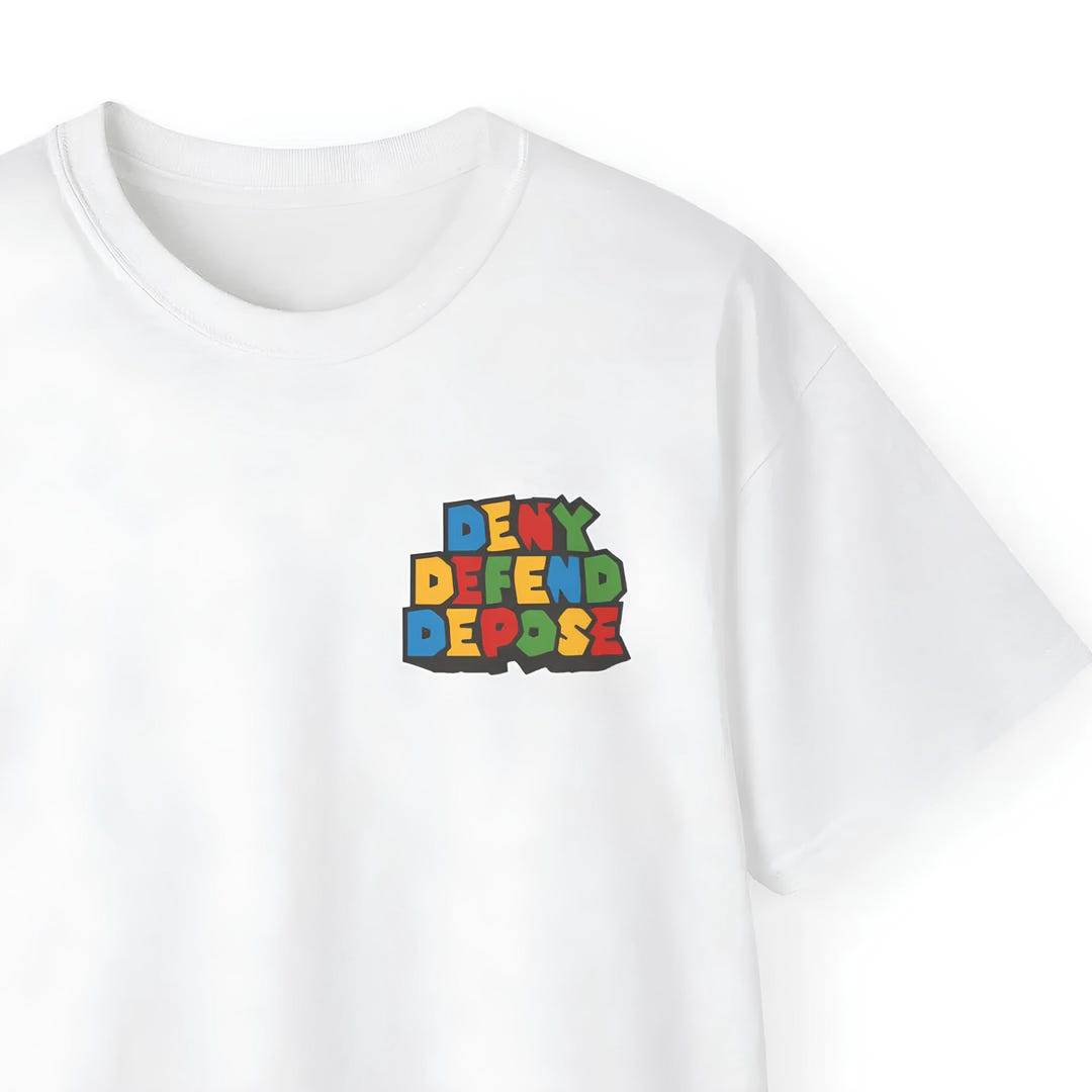 Deny Defend Depose Super Bro Pocket Print Shirt - Etsy
