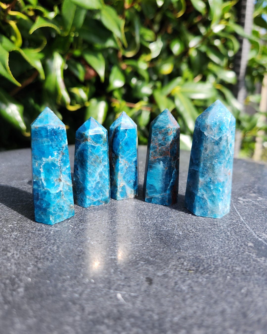 Blue Apatite Crystal Tower, Reiki Altar Stone (2 Inch) - Etsy