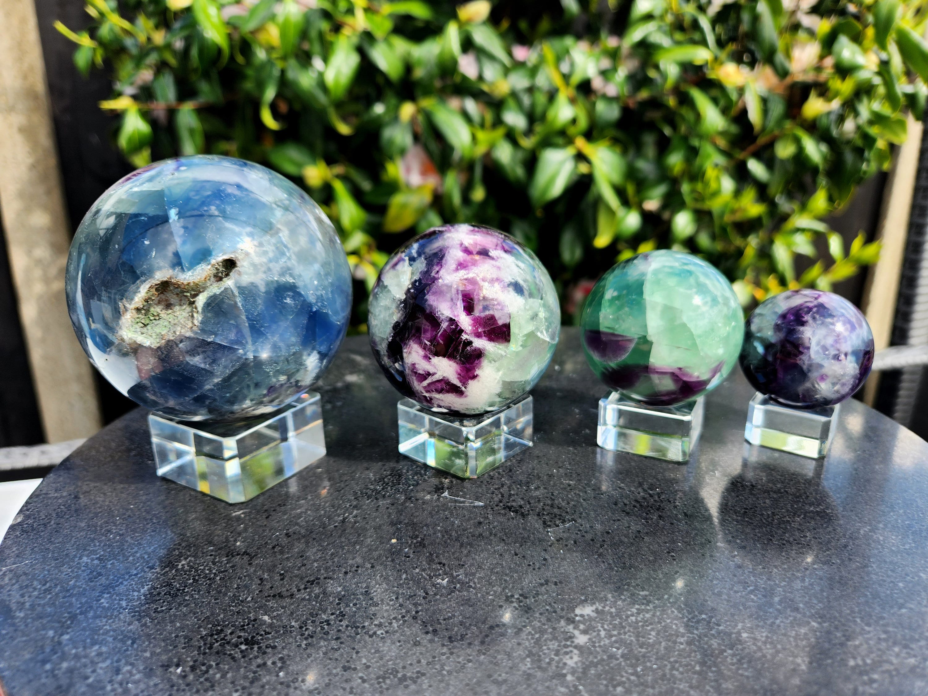 Crystal Sphere Stand, Glass Display Stand, Small Sphere Stand, Medium ...