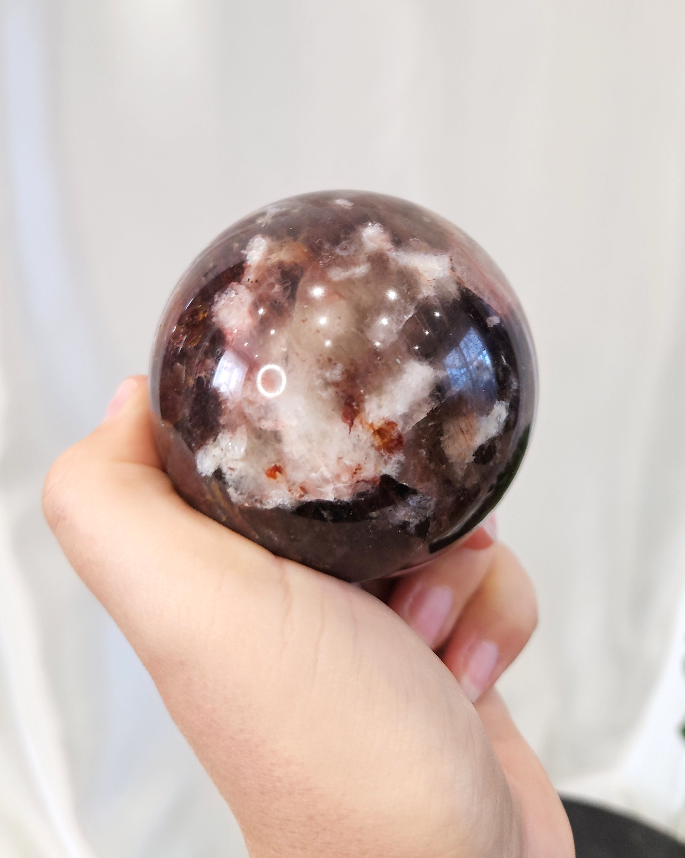 Deep Red Fire Quartz Sphere With Stand 69mm 440 Grams - Etsy