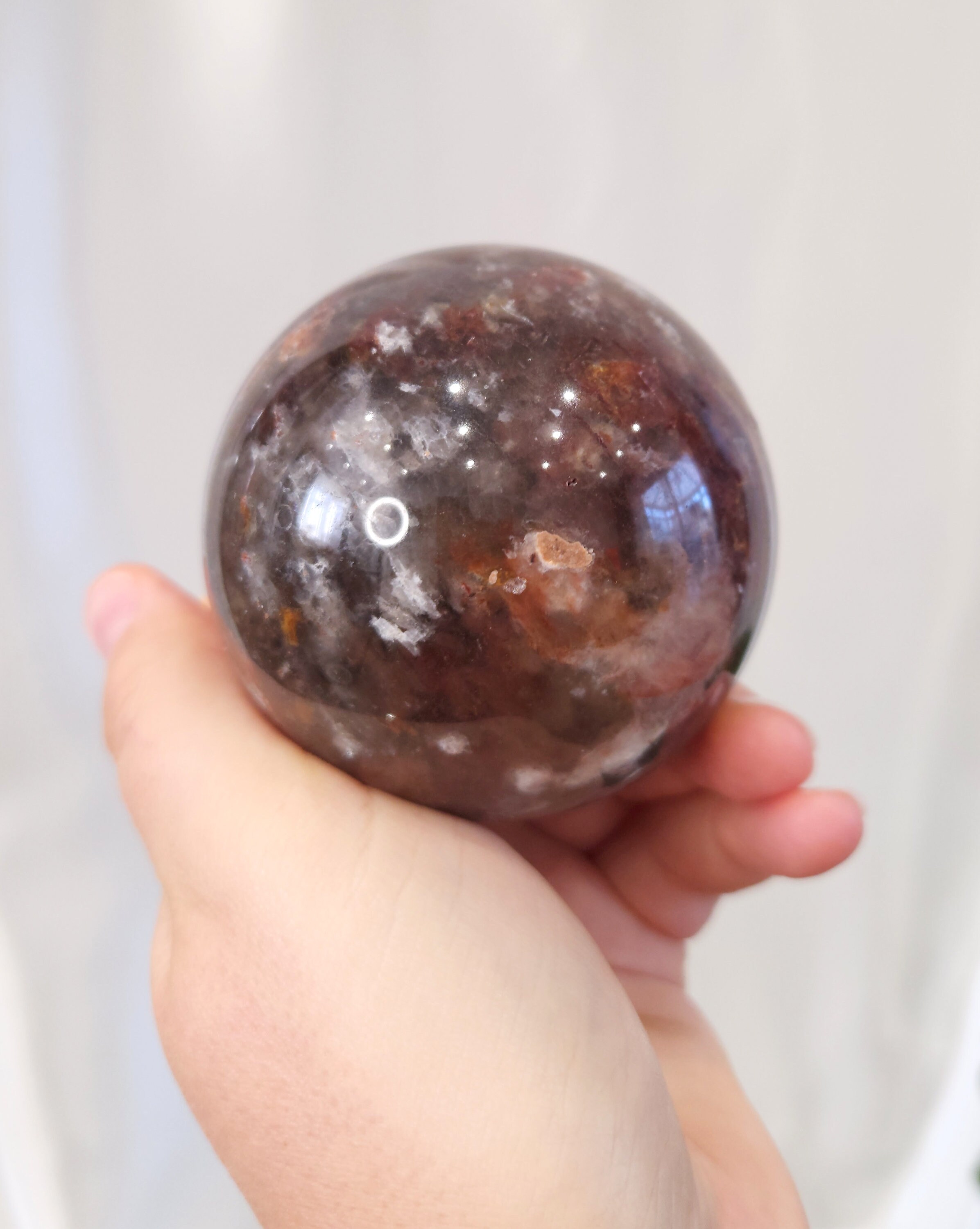 Deep Red Fire Quartz Sphere With Stand 69mm 440 Grams - Etsy