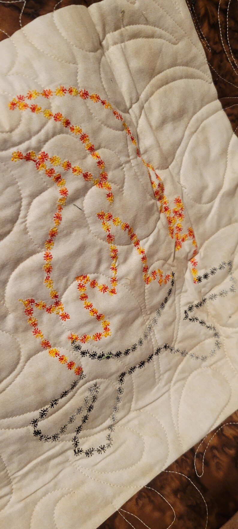 Southwest Quilt With Embroidered Blocks - Etsy