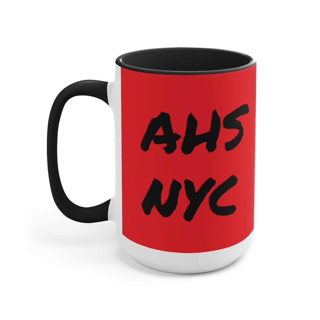 Ahs-nyc, American Horror Story,two-tone Coffee Mugs, 15oz - Etsy