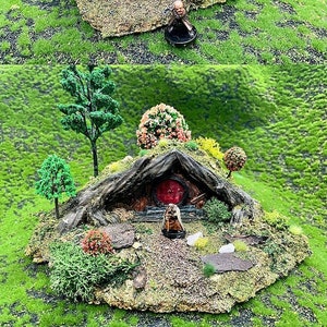 Hobbit Houses | Halfling Holes | Fantasy Terrain | Miniature Furniture ...