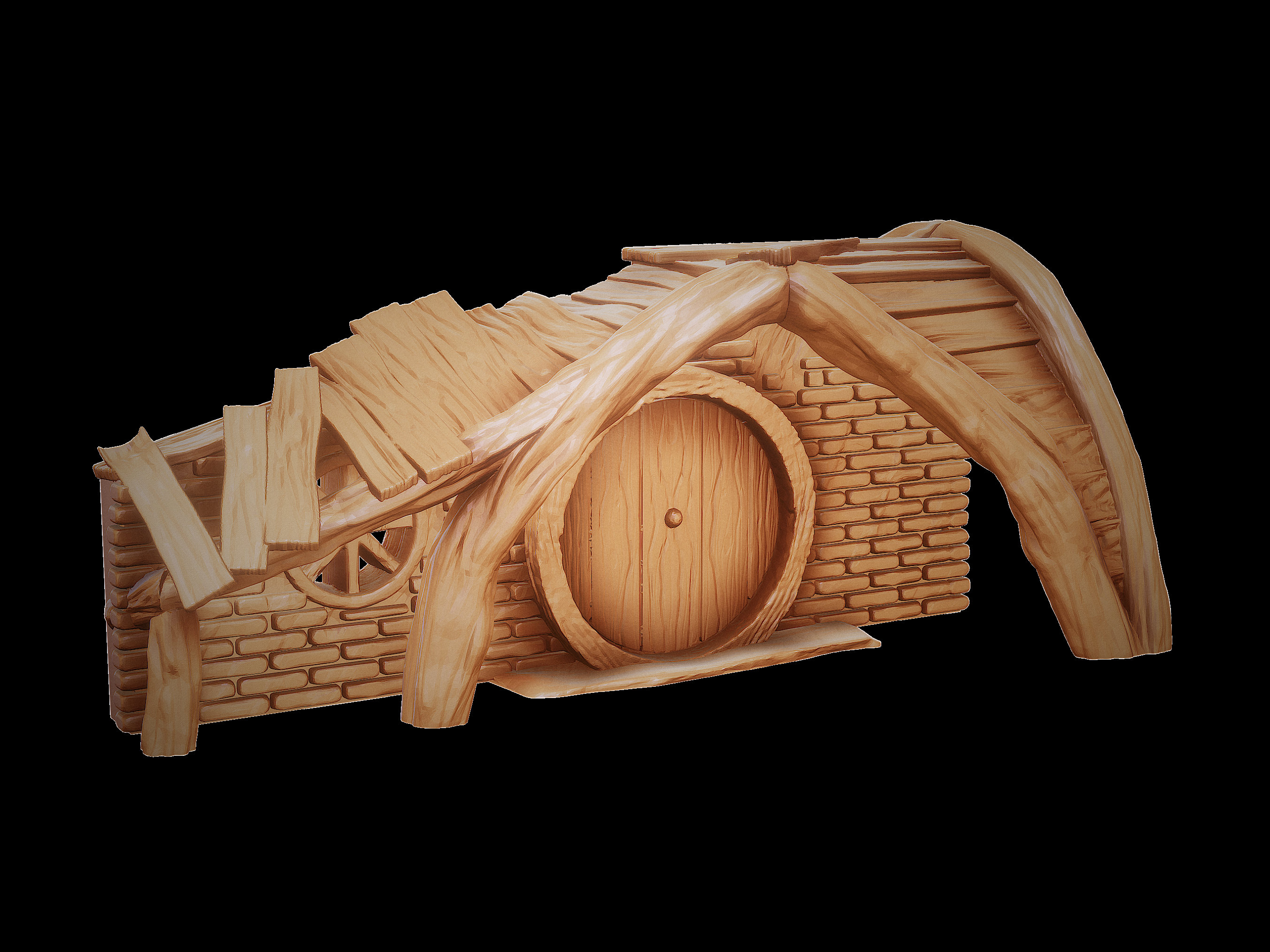 Hobbit Houses | Halfling Holes | Fantasy Terrain | Miniature Furniture ...