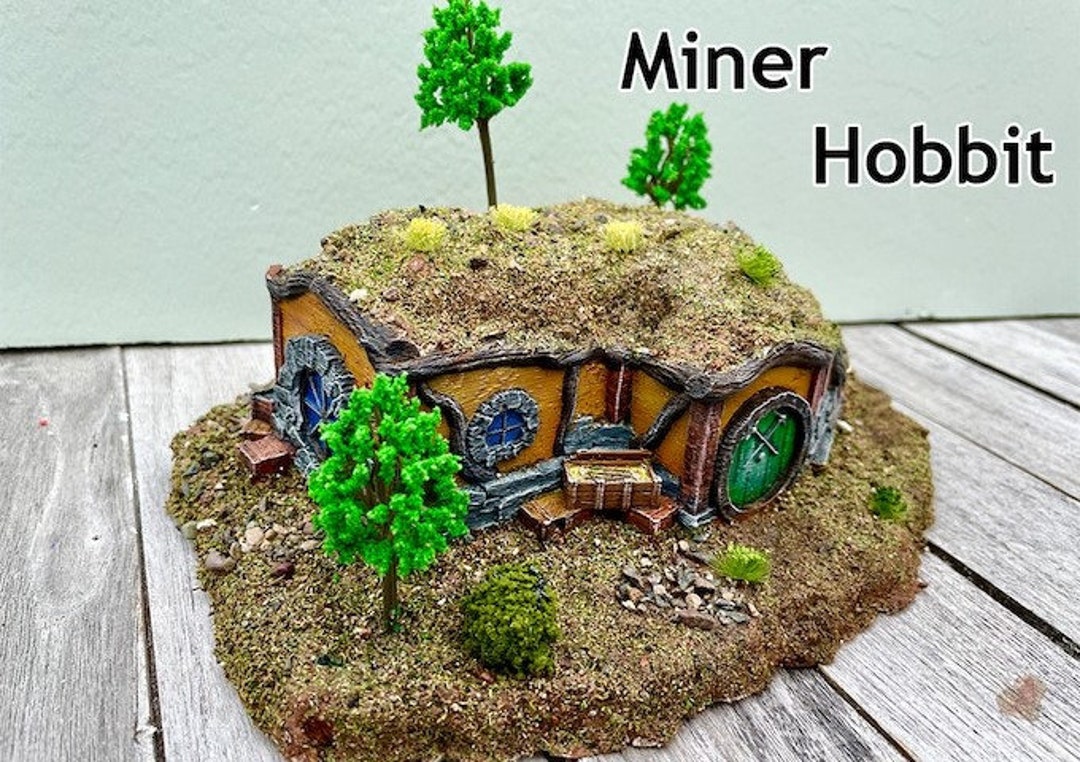 Miner Hobbit Hole | Halfling House | Fantasy Terrain | Miniature ...
