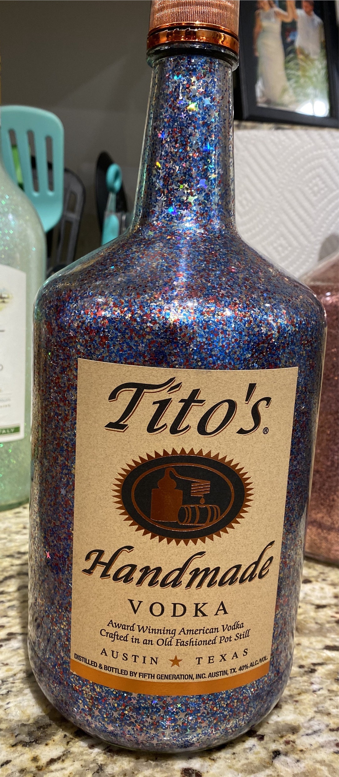 Merica Handle of Tito's - Etsy