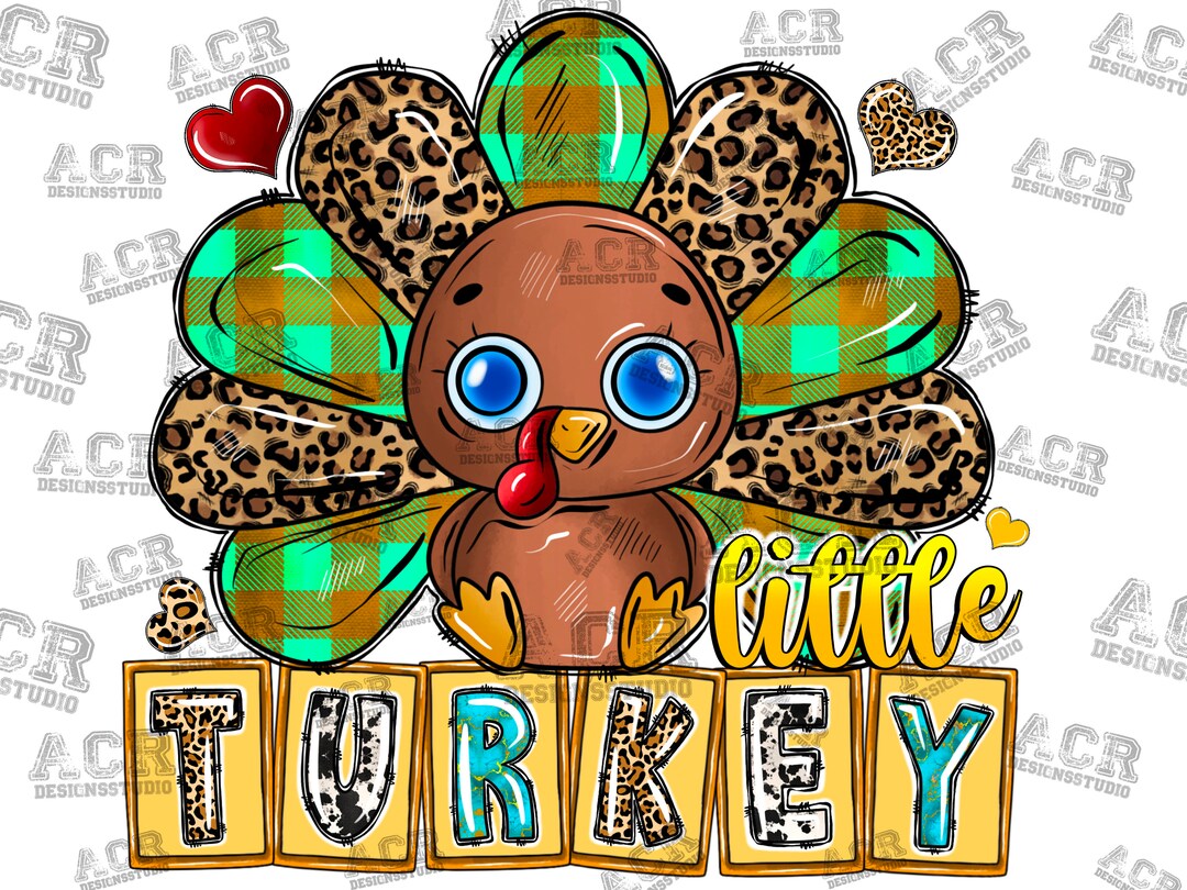 Little Turkey Png Thanksgiving Western Cute Turkey Png - Etsy
