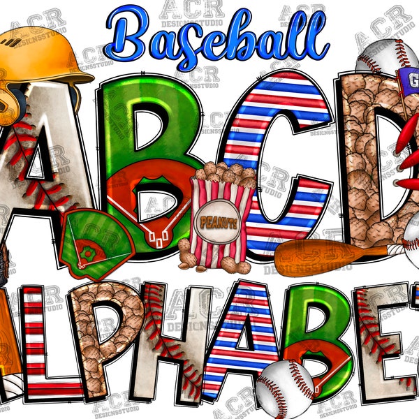 Baseball Letters - Etsy