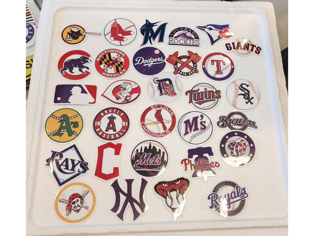 31 MLB Baseball Logo Decals Vinyl Stickers for Luggage/laptop - Etsy