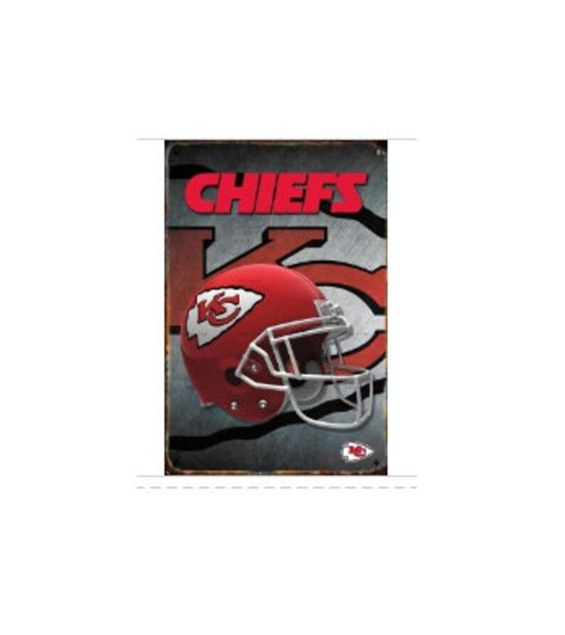 SUPER BOWL Champions Kansas City Chiefs NFL Football Team Helmet Metal ...