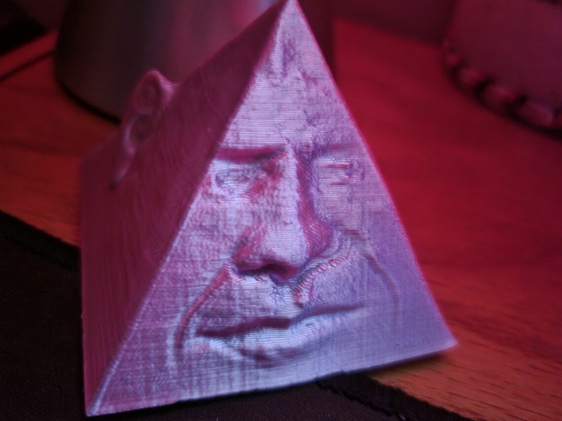 3D Printed Obama Prism, Sculpted Desk Companion - Etsy