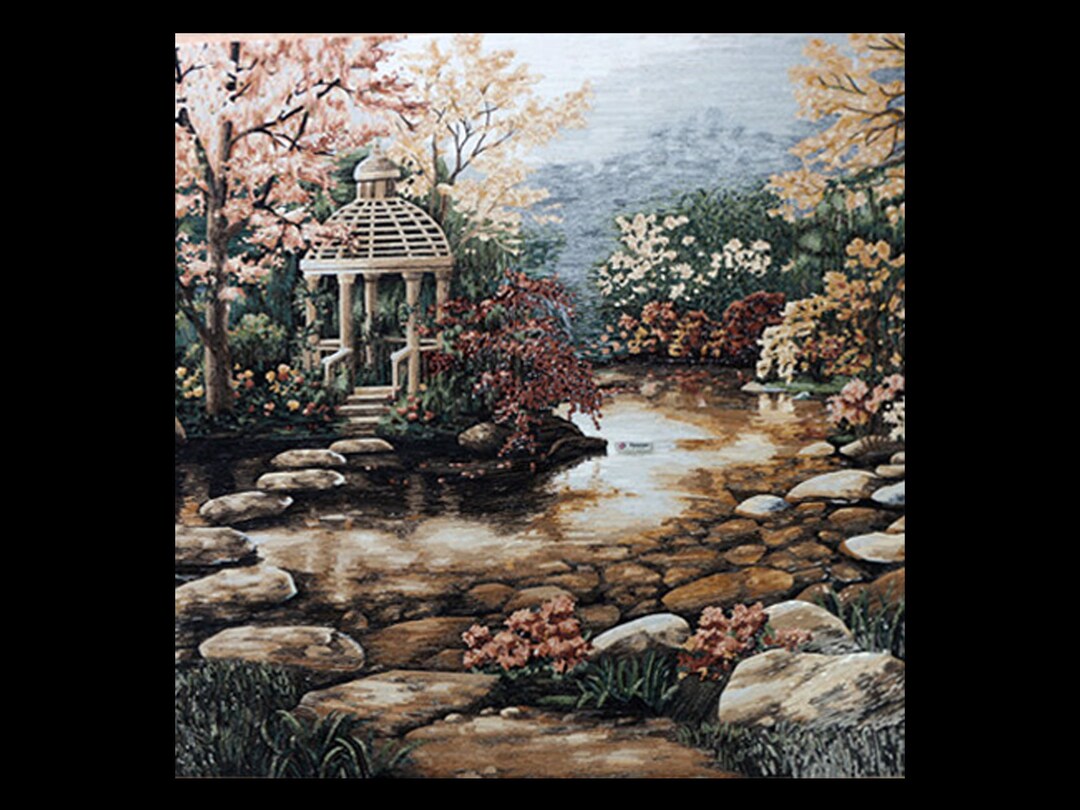 Gazebo by Stream Mosaic Mural - Etsy