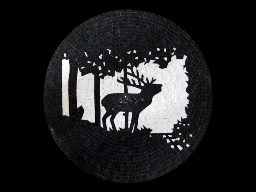 Stag Spotting Mosaic Medallion - Etsy