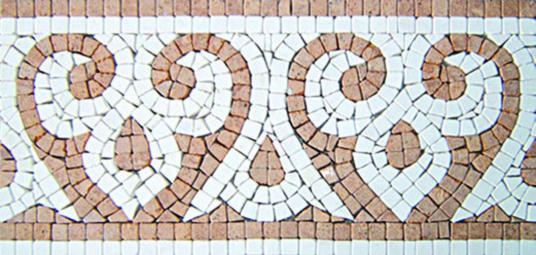 Cyma Marble Tile Mosaic Border - Etsy