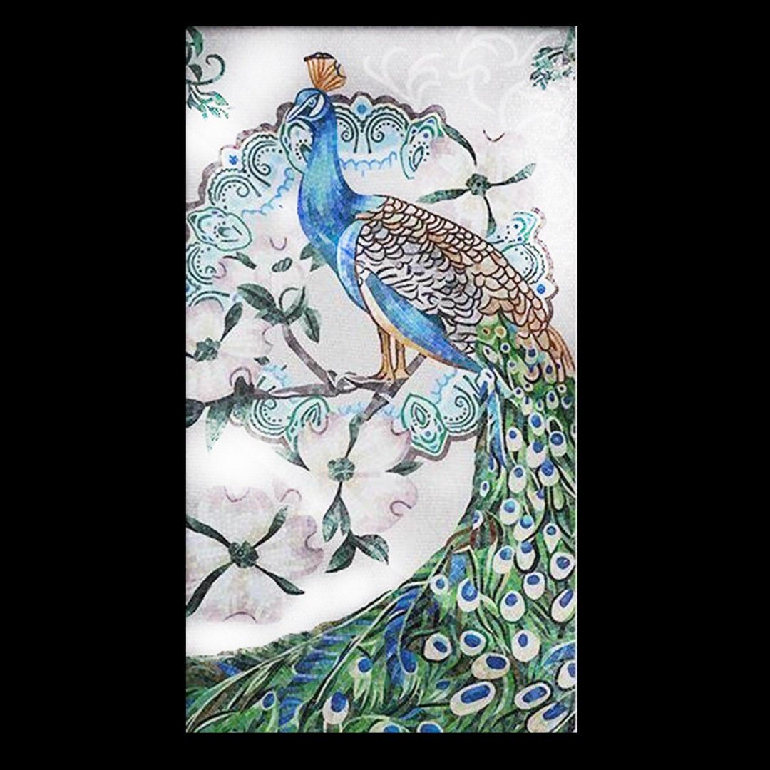 Peacock Regalia Mosaic Artwork - Etsy