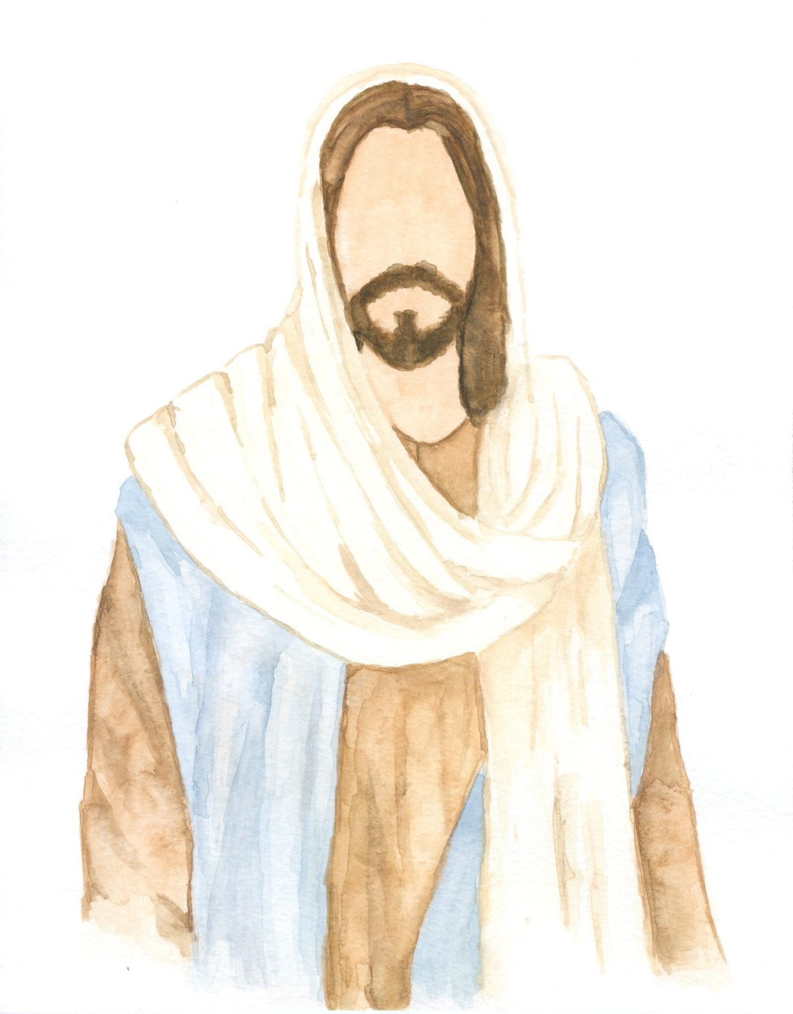 Jesus Watercolor Portrait Jesus Painting Jesus Art Jesus - Etsy