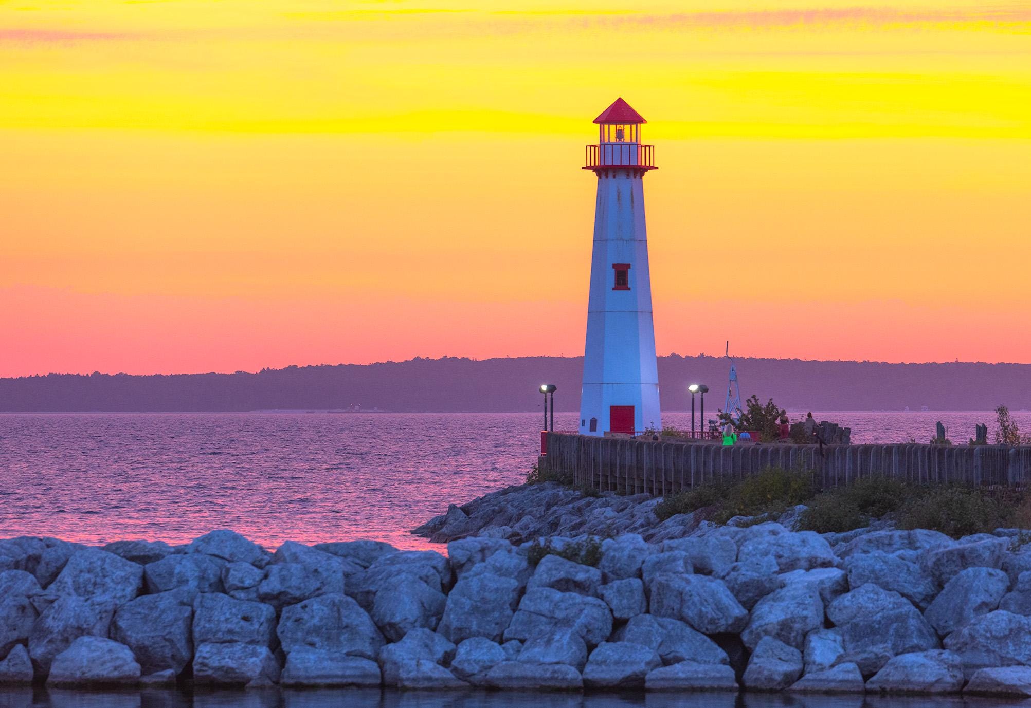Wawatam Lighthouse Sunrise - Etsy