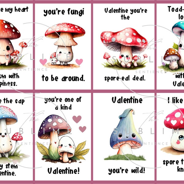 Mushroom Valentine - Etsy