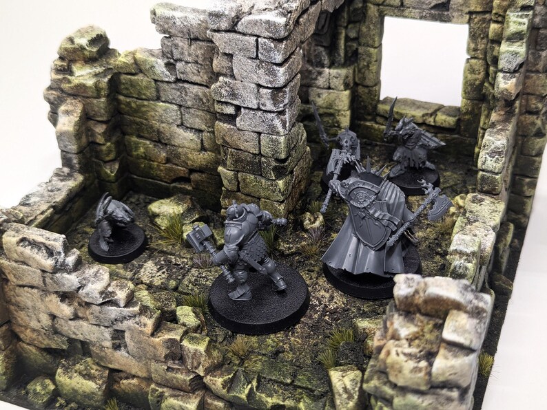 Handmade Stone Ruin Terrain | XPS Foam Ruined Building Scenery for Dnd ...
