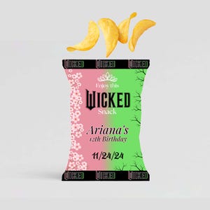 WICKED Chips Bag, WICKED Birthday Invitation, WICKED Movie Ticket ...