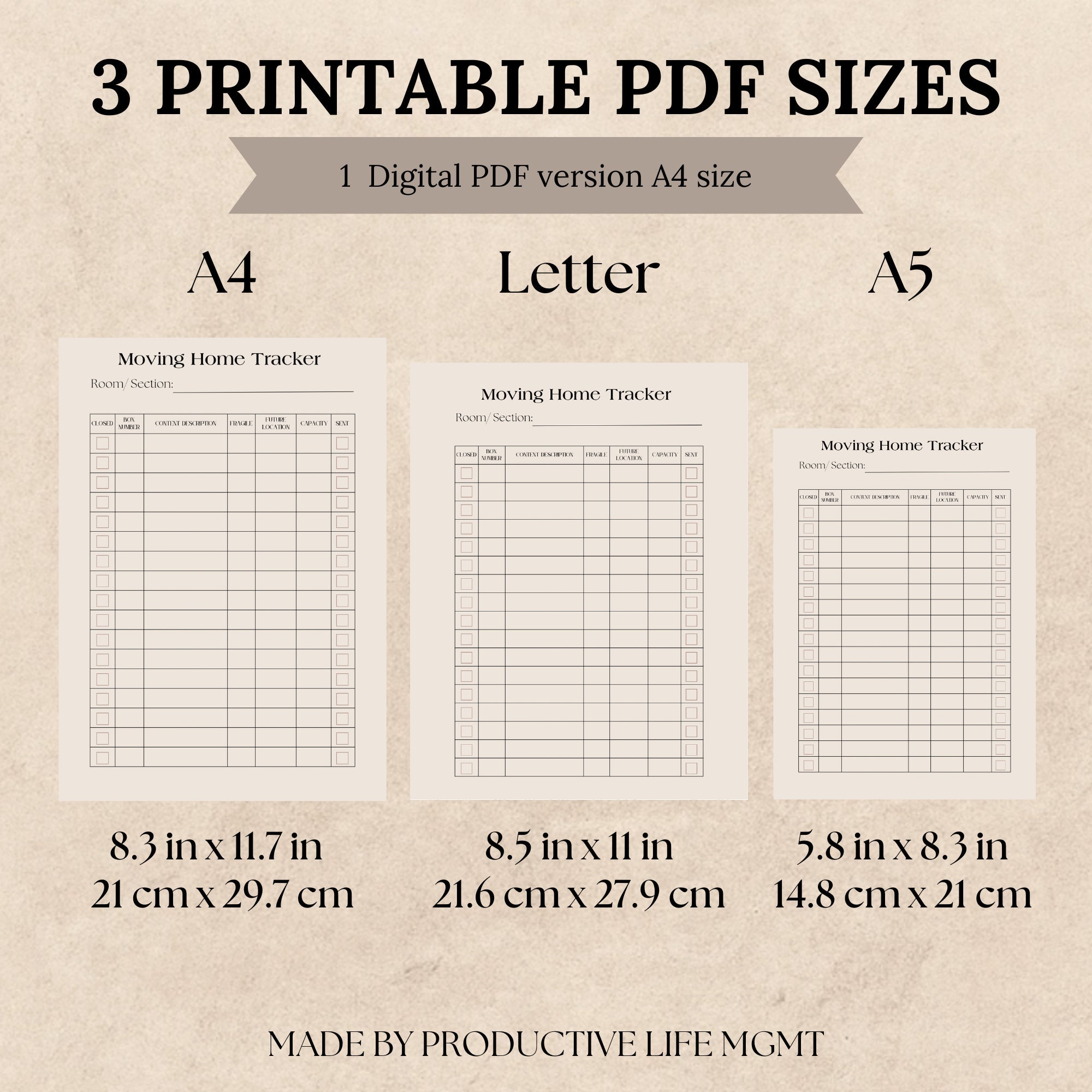 Moving Box Label Digital Moving Planner Digital Planner Moving Home ...