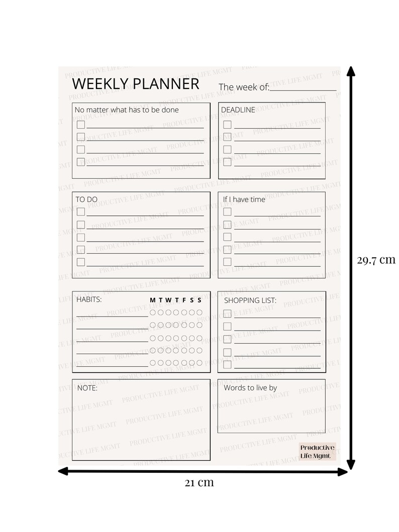 Digital Weekly Planner, Aesthetic Digital Planner, Personal Planner ...