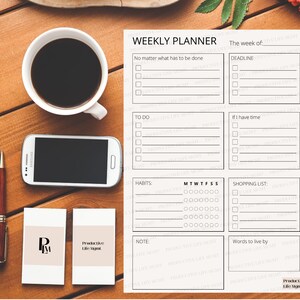 Digital Weekly Planner, Aesthetic Digital Planner, Personal Planner ...