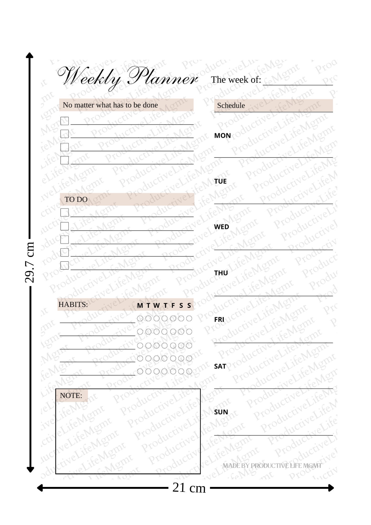 Digital Weekly Planner, Aesthetic Digital Planner, Personal Planner ...