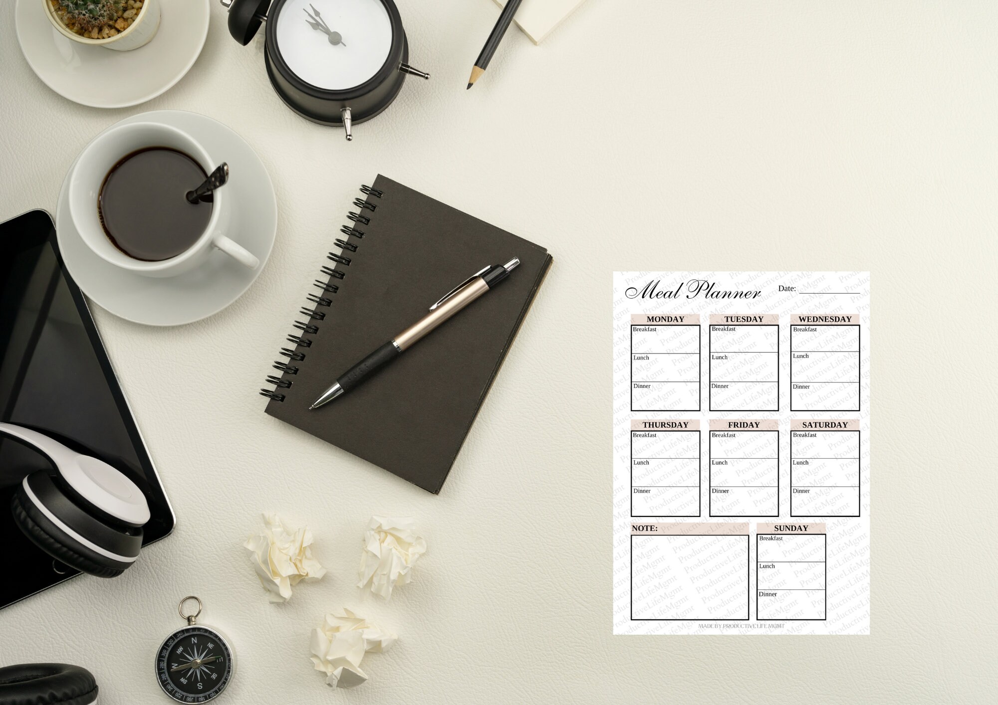 Weekly Meal Planner | Digital Meal Planner | Digital Daily Planner ...