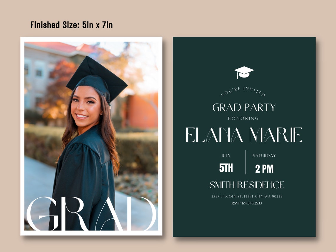 Graduation Invitation 2022 Graduation Open House Invitation Graduation ...