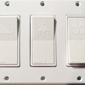 Light Switch Vinyls for Your Outlet Covers, Black, White or Glow in the ...