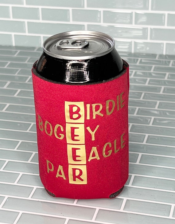 Birdie Bogey Eagle Par BEER Cozie Gift for Her Gift for Him | Etsy