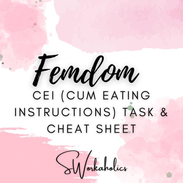 Cum Eating Instructions - Etsy