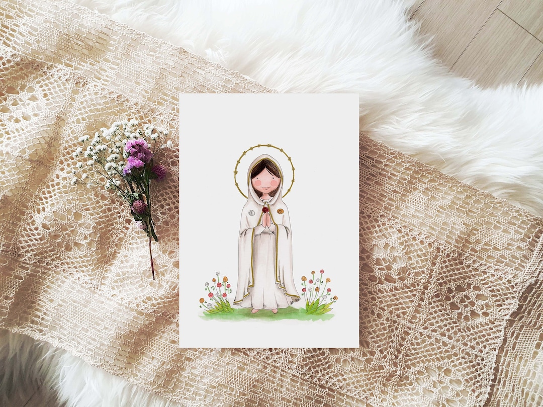 Rosa Mystica, Mystical Rose, CATHOLIC Print, Blessed Virgin Mary Print ...