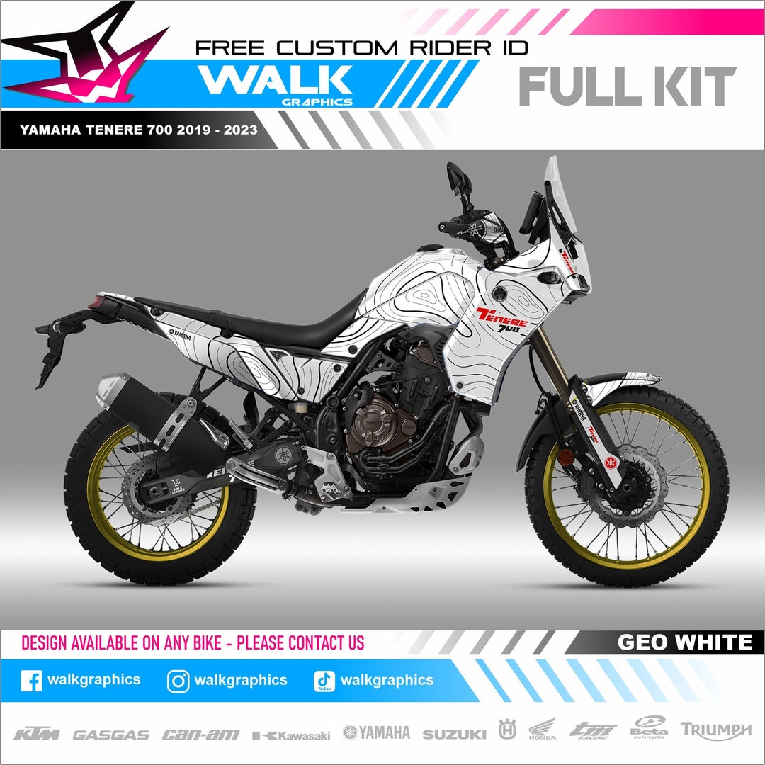 Yamaha Tenere 700 2019 2023 MX Graphics Decals Stickers Design Custom ...