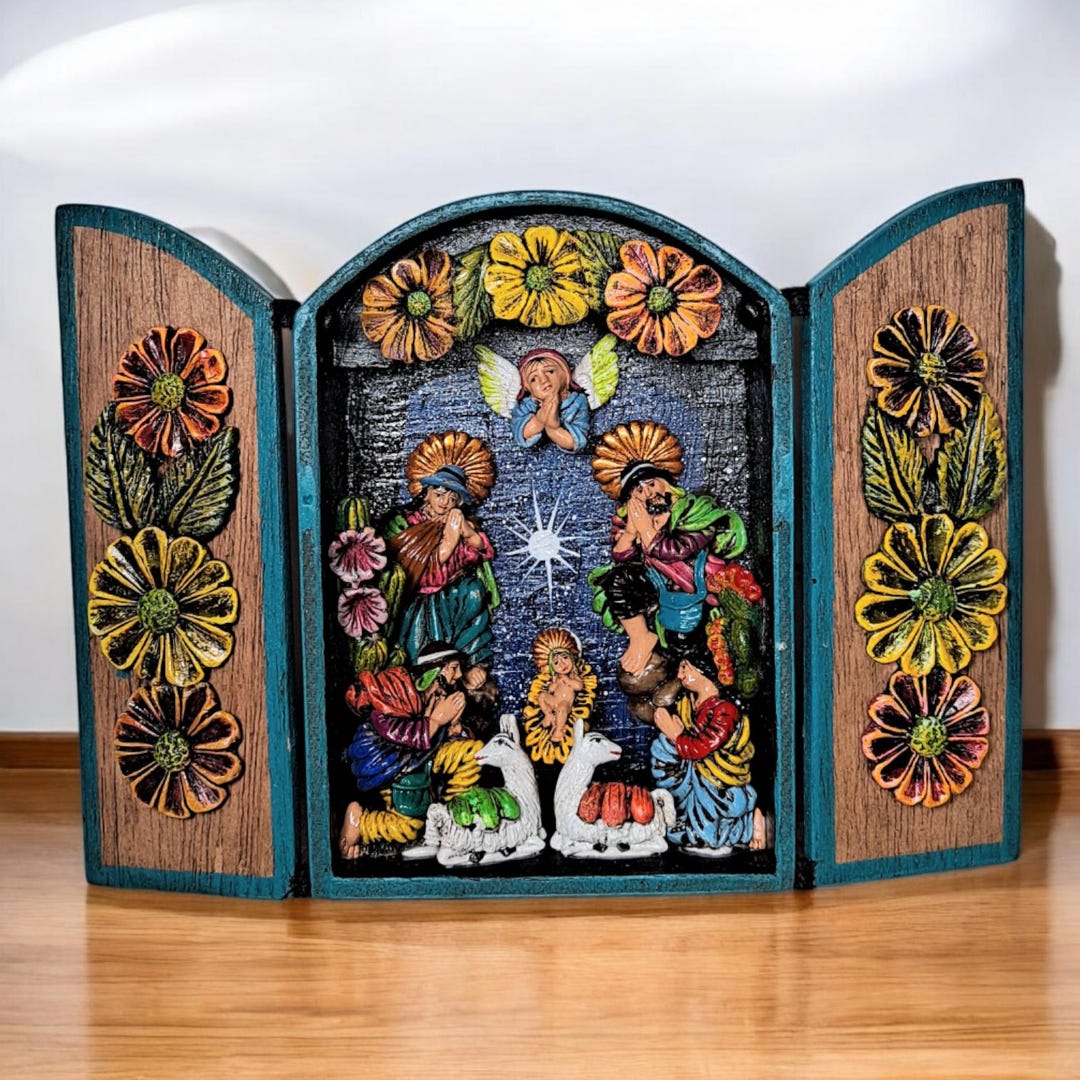Peruvian Retablo - Christmas Birth - Etsy