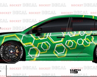 Hexagon Car Stickers - Etsy