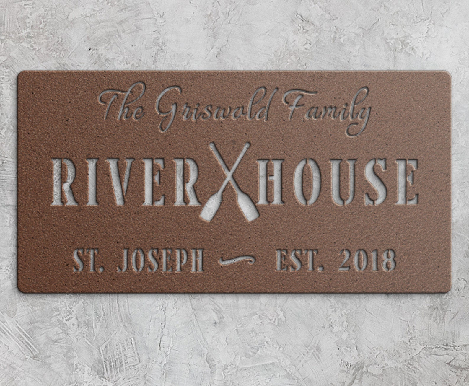 Custom River House Metal Sign River House Decor Custom River - Etsy