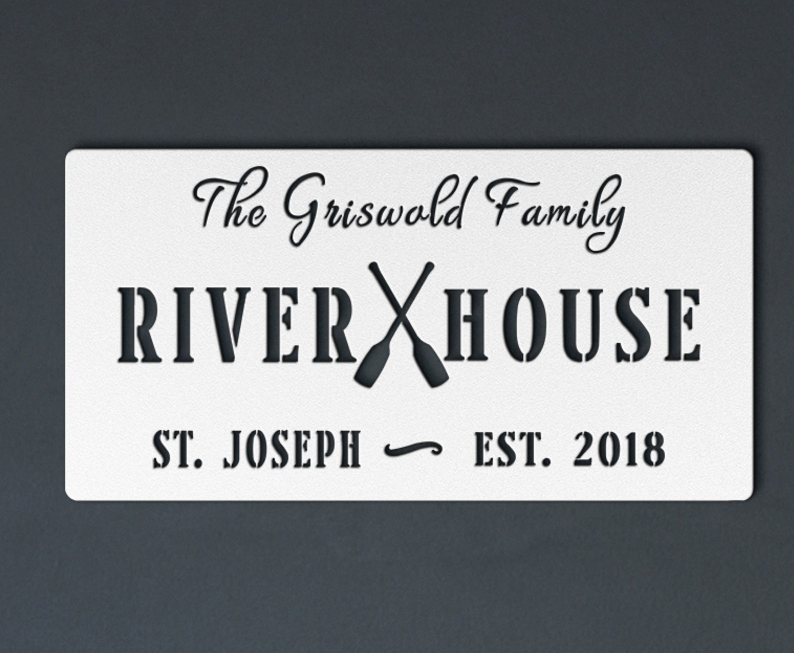 Custom River House Metal Sign River House Decor Custom River - Etsy